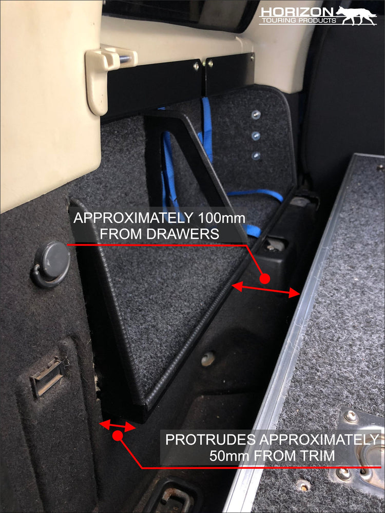 GU PATROL S1-4 REAR STORAGE BOX, WITH COVER SET (passenger side only ...
